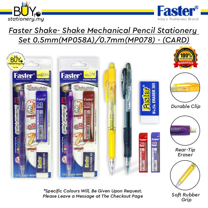 Faster Shake-Shake Mechanical Pencil Stationery Set 0.5mm(MP058A) / 0 ...
