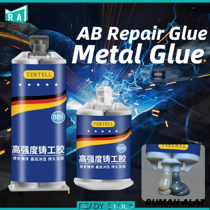 Tertell Metal Repair Glue 2-in-1 Heat-resistant Sealant Strong Defect ...