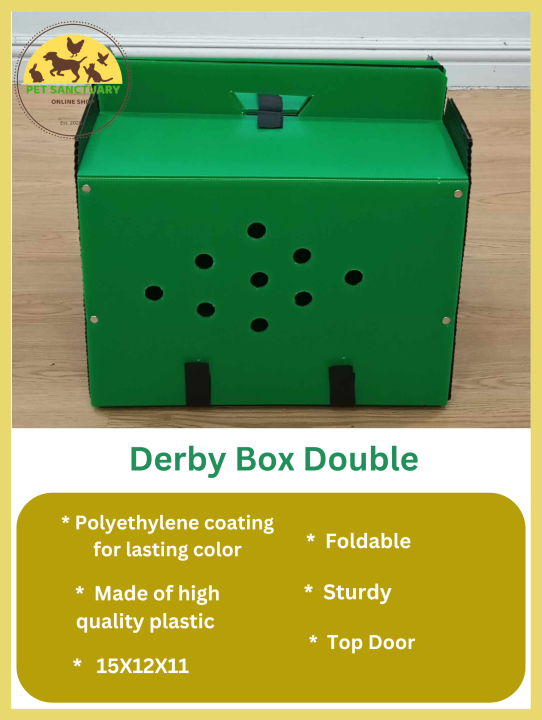 Double Derby Plastic Box / chicken box/ cage/ kulungan ng manok | Lazada PH