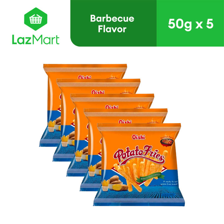 Potato Fries Barbecue Flavor 50g - Pack of 5 | Lazada PH