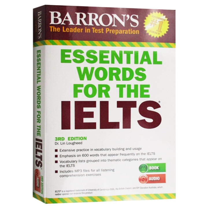 Essential words for the IELTS English test guide book | Lazada PH