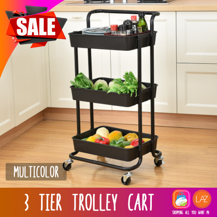 KaisaVilla KS-450 3 Layers Multi-Purpose Kitchen Storage Movable ...