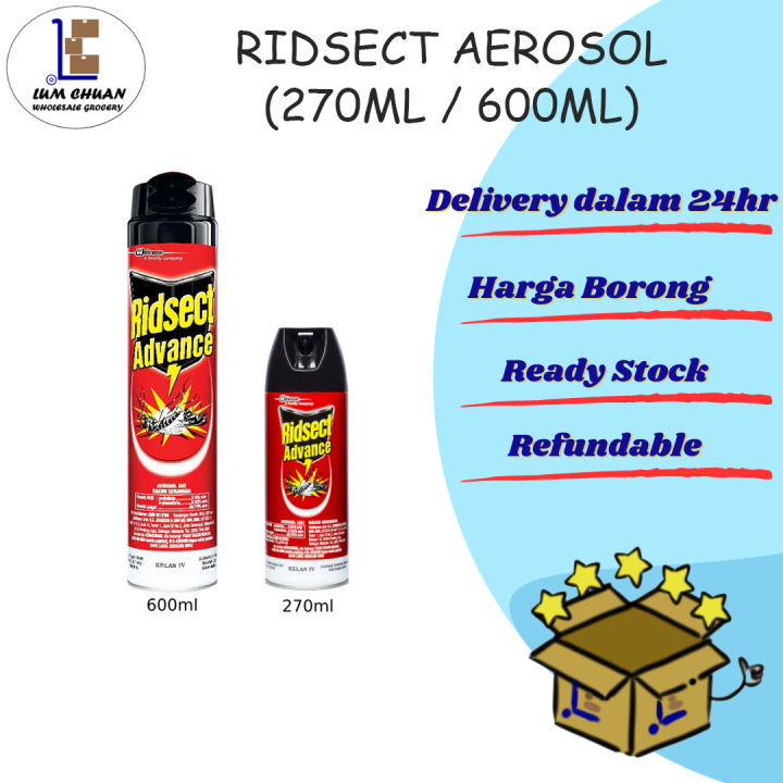Ridsect Aerosol Advance/Moisquito Spray [270ML / 600ML] | Lazada