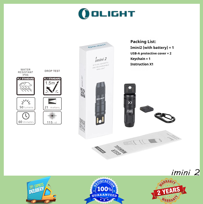 OLIGHT imini 2 rechargeable keychain lights up with just one pull ...