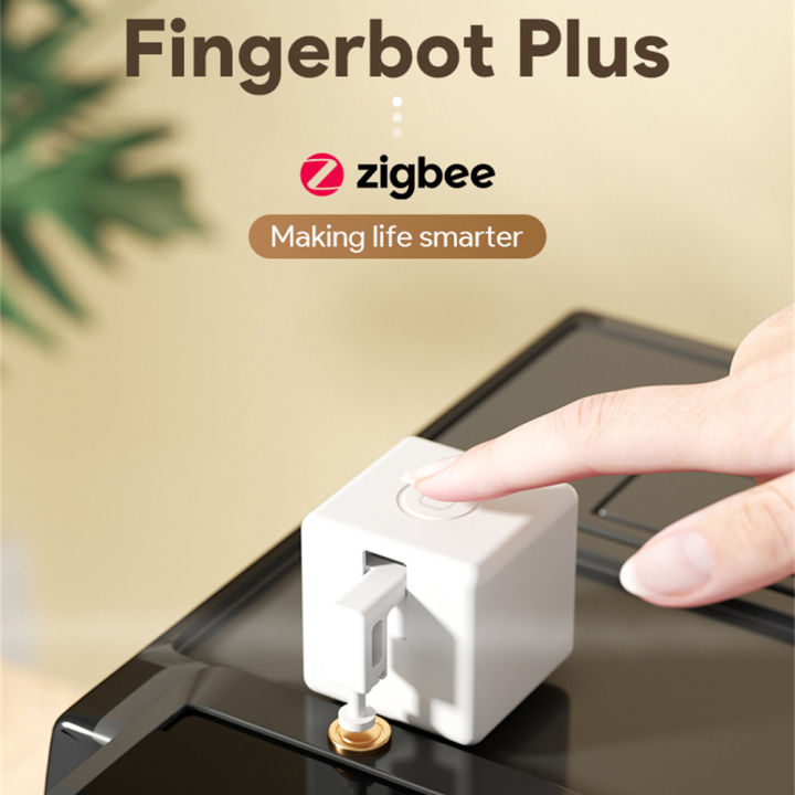 TUYA Fingerbot Zigbee Plus สวิทช์นิ้วอัจฉริยะสวิตช์ชีวิตอัจฉริยะสวิตช์คอมพิวเตอร์ควบคุมด้วยเสียง ...