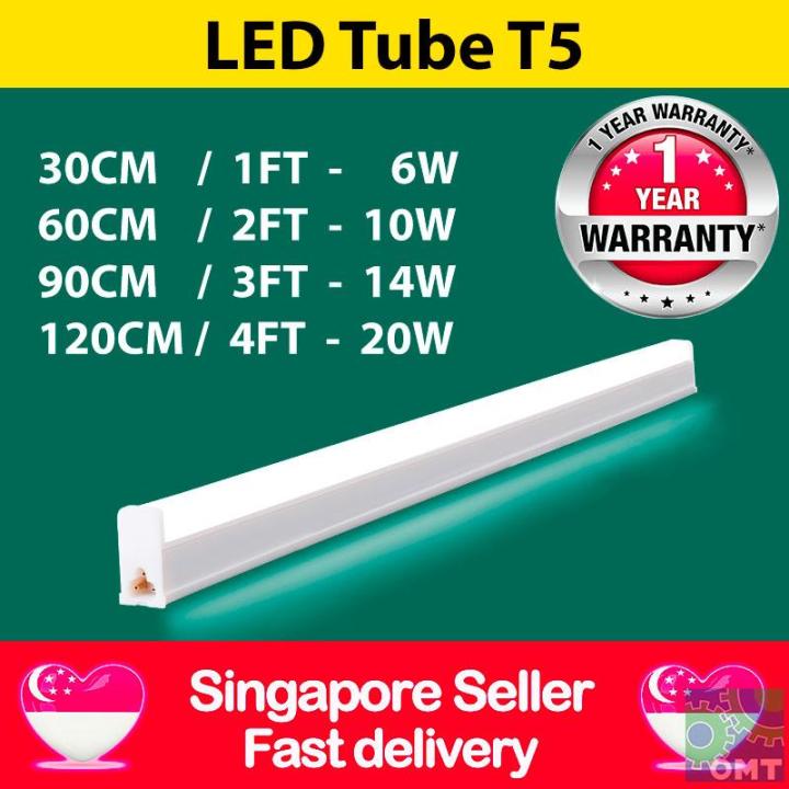 T5 LED Tube Ceiling Light Single Tone 1FT 2FT 3FT 4FT | Lazada Singapore