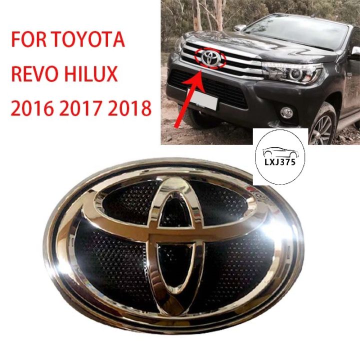 Acrylic front grille emblem for TOYOTA HILUX 2016 2017 2018 logo badge ...