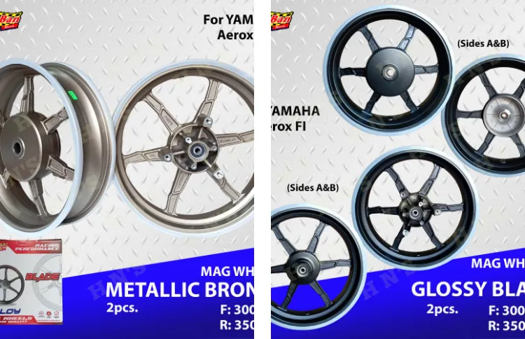 NAMBAN Blade Mags for Yamaha Aerox ( Front 300 x 14 / Rear 350 x 14 ...