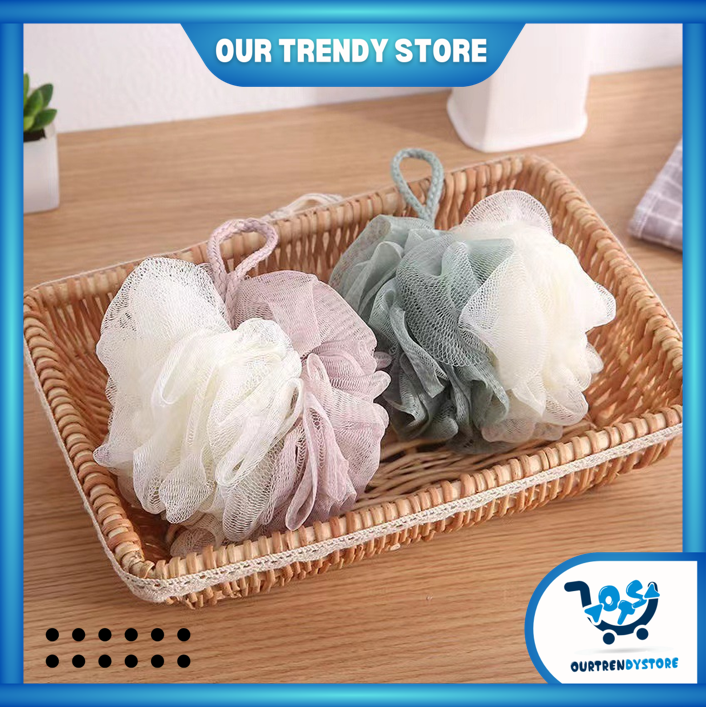 OUR TRANDY STORE - D6193 Shower Puff / Sponge Jaring / Spons Mandi ...