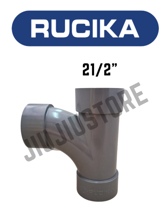 RUCIKA TY 90 DERAJAT D 21/2 INCH TE Y D 21/2" RUCIKA T 90 LARGE RADIUS ...