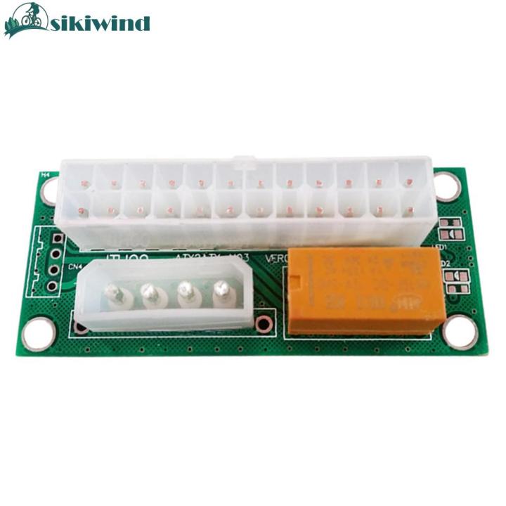 Dual PSU Power Supply Sync Adapter 24 Pin to 4 Pin Synchronous Starter ...