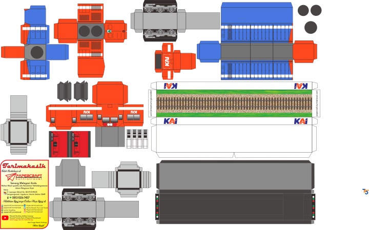 Pola Kertas Papercraft Lokomotif CC 205 | Lazada Indonesia