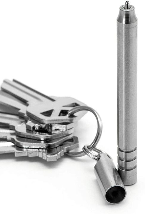 Keysmart Nano Pen | Stainless Steel Mini Ballpoint Key Ring Pen | Lazada PH