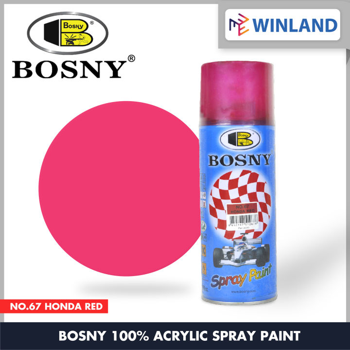 Bosny by Winland Pearl and Metallic Spray Paint No.67 Honda Red ...