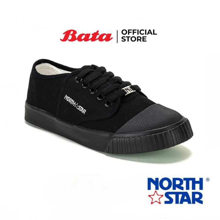 Bata บาจา North Star รองเท้าผ้าใบนักเรียน แบบผูกเชือก ขาว 8291613 ดำ ...