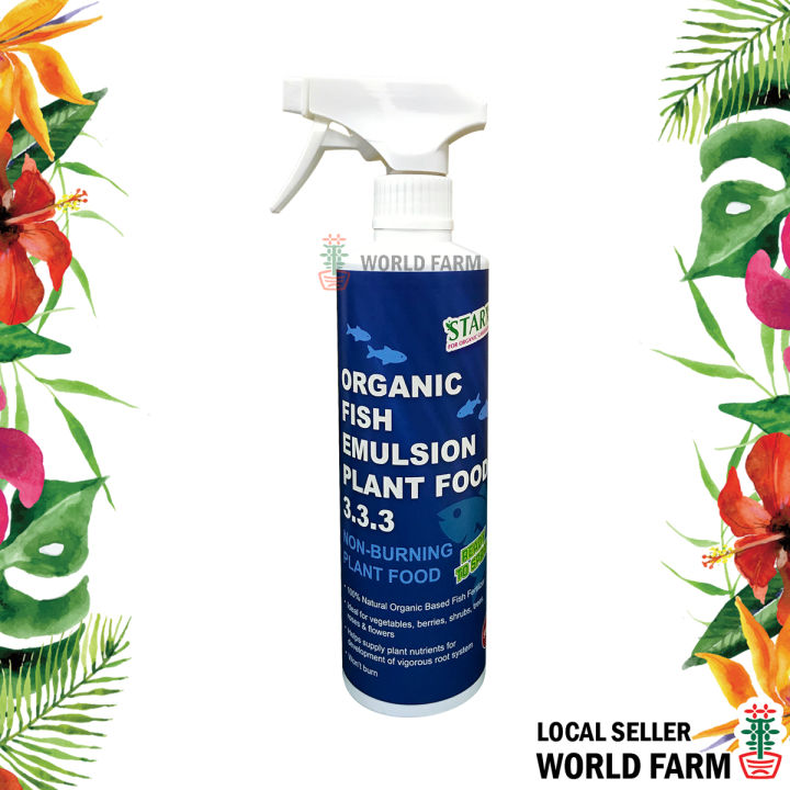 Organic Fish Emulsion Plant Food, NPK 3:3:3 Fertiliser / Fertilizer ...