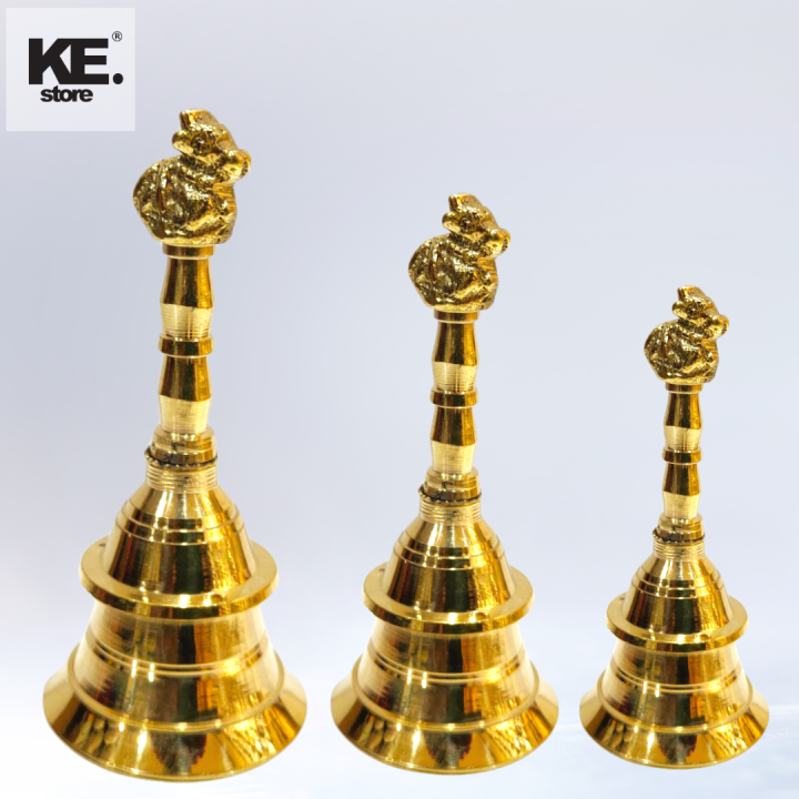 ORIGINAL BRASS POOJA BELL/PRAYER GHANTA/POOJA BELL/POOJA USAGE/TEMPLE ...