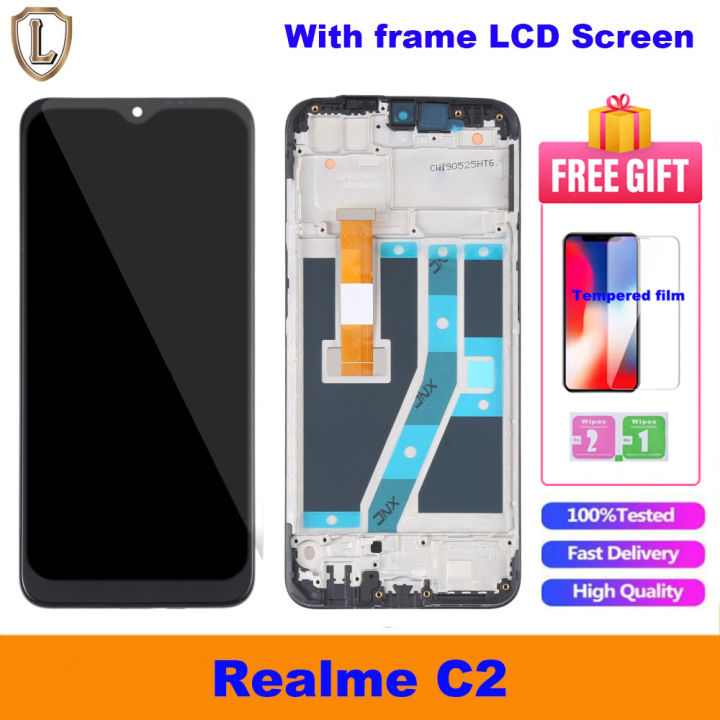 For Realme C2 LCD Display (RMX1941, RMX1945) LCD Assembly Display Touch Screen Panel Digitizer ...