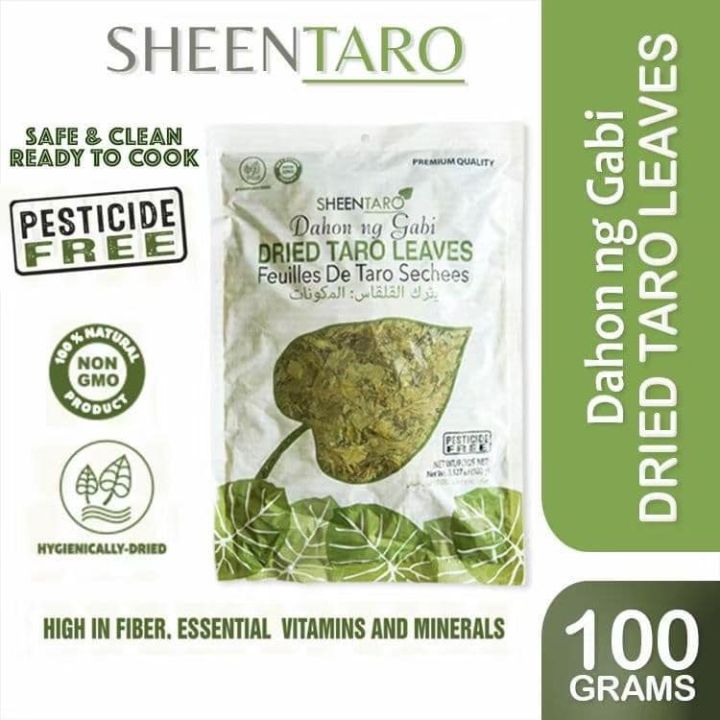 Laing Dried Taro Leaves for laing bicol express by Sheentaro 100g ...