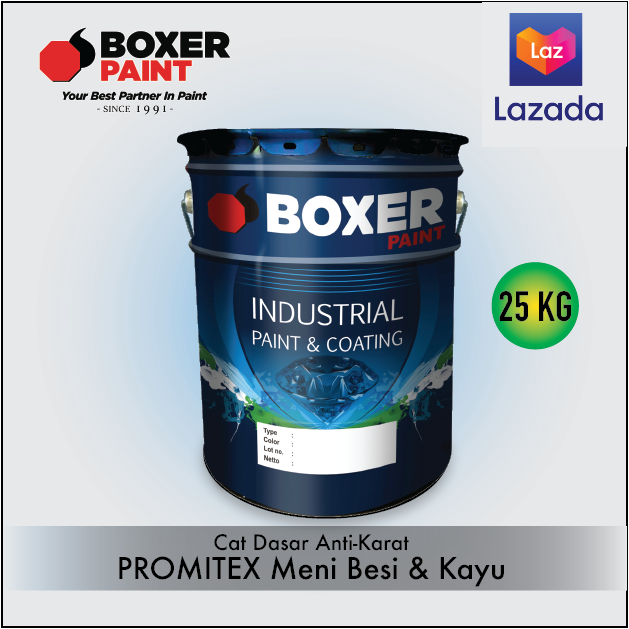 Cat DASAR Anti-Karat Meni Besi PROMITEX Zinc Chromate (25 kg) | Lazada ...