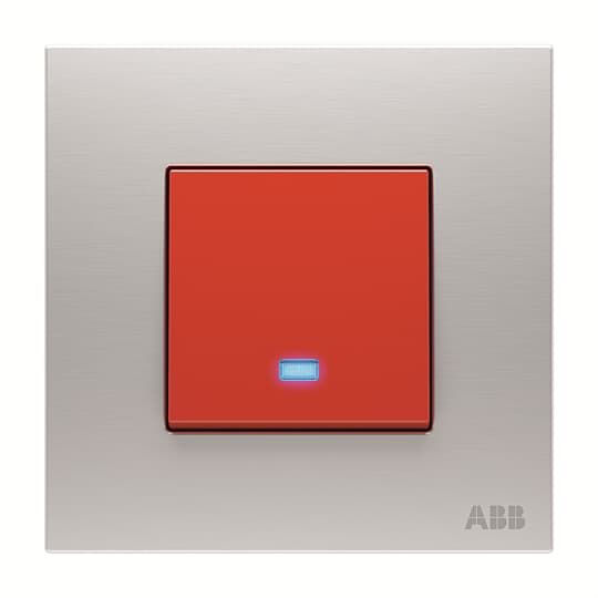 Stainless Steel ABB Millenium Switch Big Rocker 1 gang double pole ...