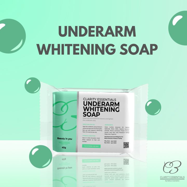 UNDERARM WHITENING SOAP - 45g - ANTI PERSPIRANT AND WHITENING | Clarity ...