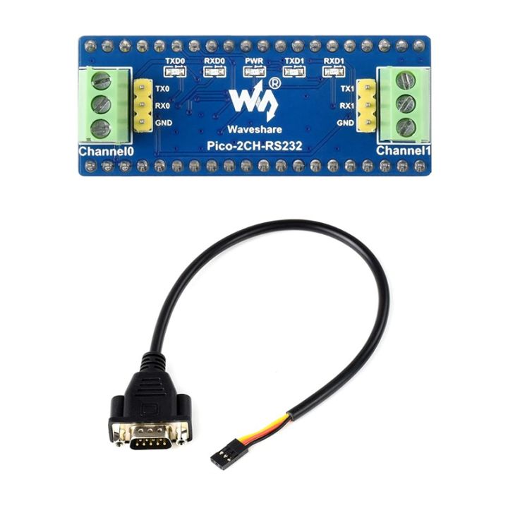 2-Channel RS232 Module for Pico SP3232EEN Transceiver UART to RS232 ...
