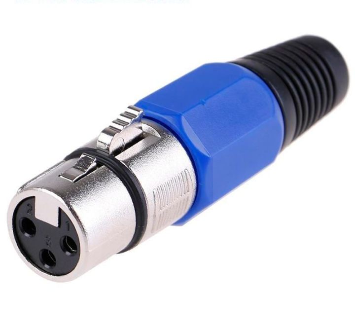 XLR 3 Pin Female MIC Jack Plug Audio Microphone Cable Connector | Lazada PH