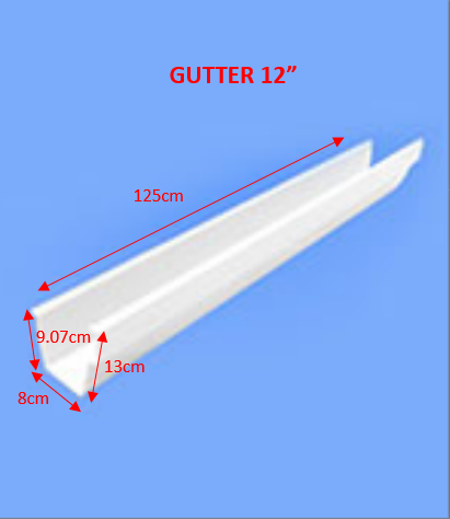 Atlanta PVC gutter 12 , 18 4ft and downspout 4ft | Lazada PH
