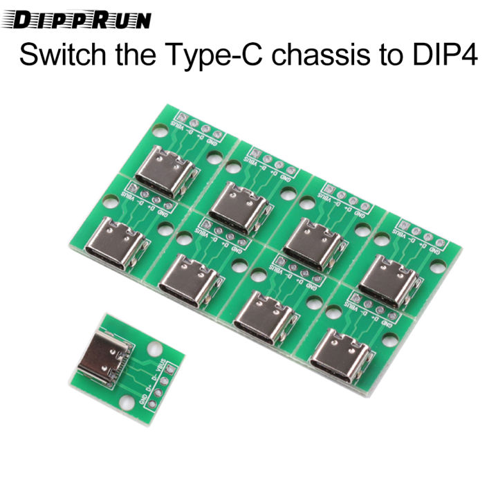 DIPPRUN USB Type-C Breakout Board Serial Basic Breakout Female ...