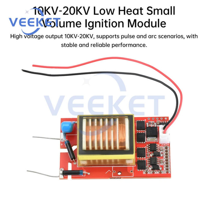 DC Pulse Generator Arc Generator DC 9-24V to DC 10KV-20KV Boost Spark ...