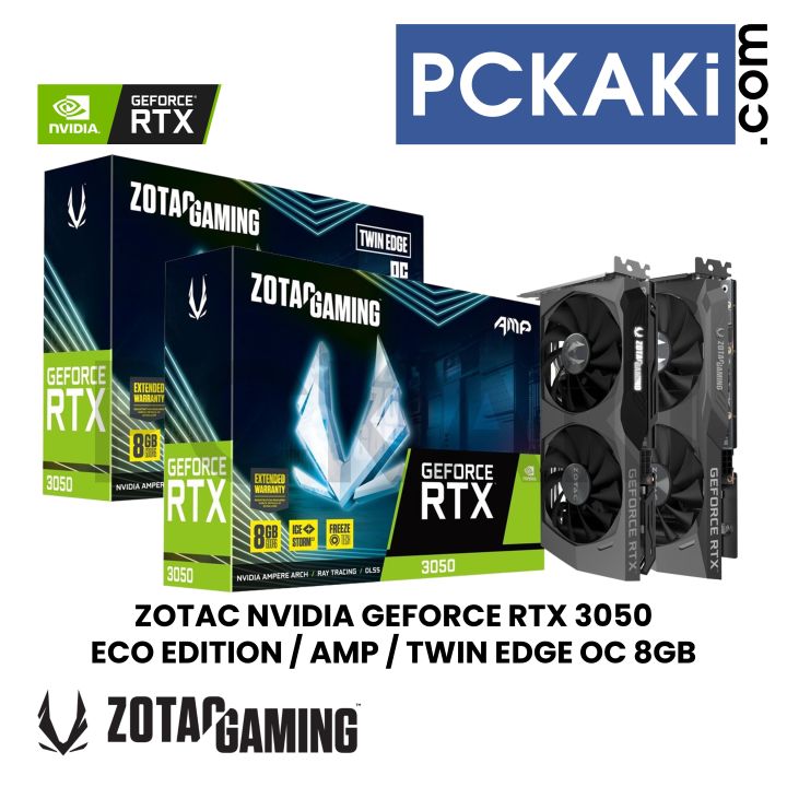 ZOTAC GAMING NVIDIA GEFORCE RTX 3050 / 6GB LOW PROFILE / ECO EDITION ...