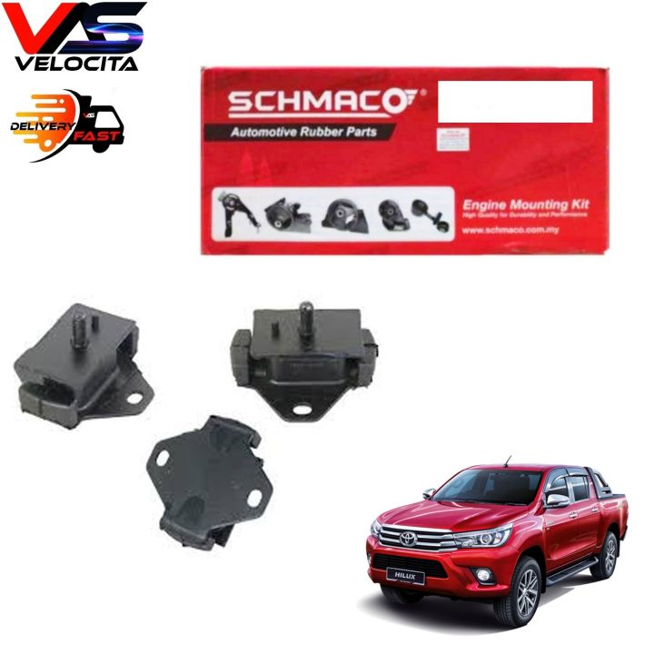 SCHMACO ENGINE MOUNTING SET (AUTO) TOYOTA HILUX GUN125 GUN126 2016 ...