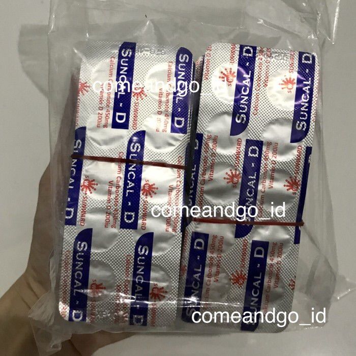 Sunward SunCal-D Calcium Carbonate 450mg Vitamin D3 200iu Singapore ...