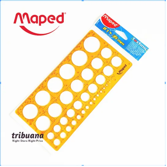 Maped Penggaris Circle/Pengaris Lingkaran - Mal lingkaran - Penggaris ...