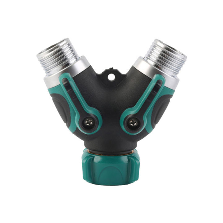 Garden Watering Two Way Hose Splitters Connector 3/4 Inch Garden Tap ...