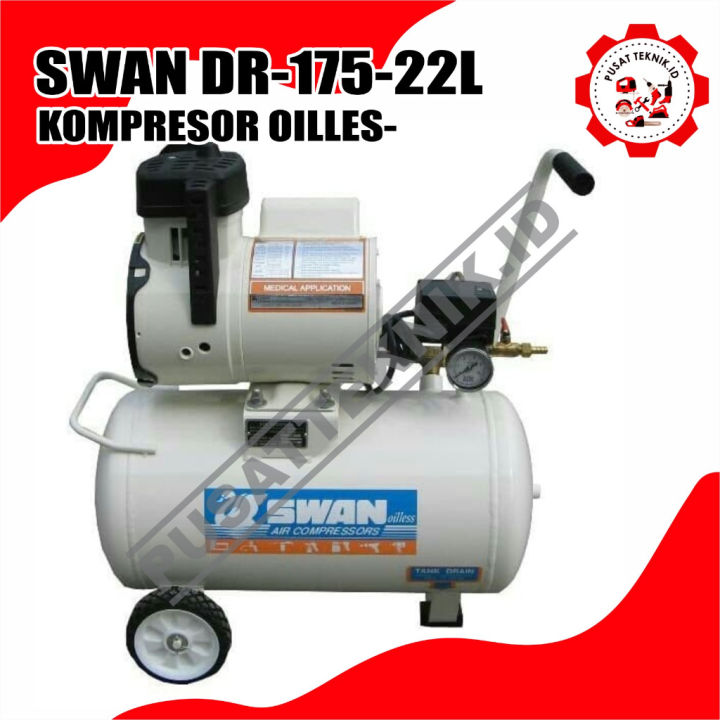 KOMPRESSOR DENTAL SWAN DR175 KOMPESSOR SILENT OILLESS TANPA OLI SWAN DR ...