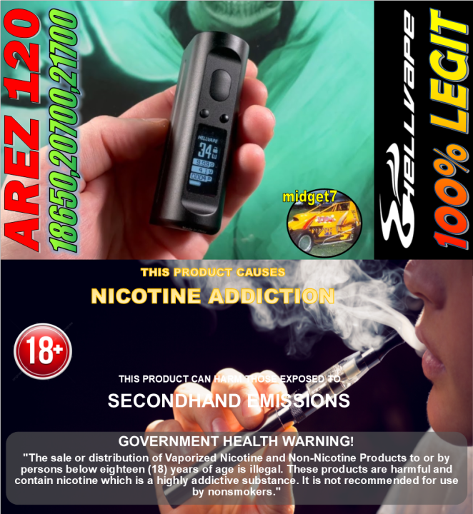 Hellvape AREZ 120 Box Mod | Lazada PH