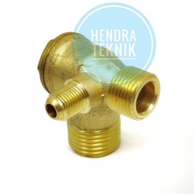 CHECK VALVE COMPRESSOR 3/4HP 1HP FULL BRASS KUNINGAN NON RETURN KATUP ...