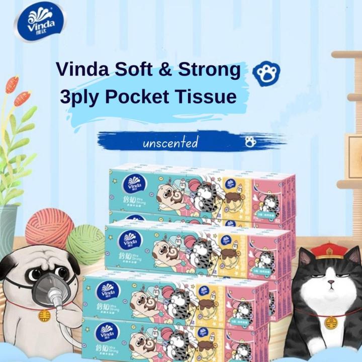 Vinda Soft 3 ply Pocket Tissue Cute Cartoon Pocket Tissue 10pkts Vinda ...
