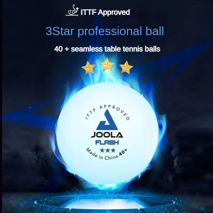 Joola 3ดาว40 + วัสดุใหม่โพลีลูกปิงปองปิงปองลูกบอลพลาสติก ITTF อนุมัติแล้ว | Lazada.co.th