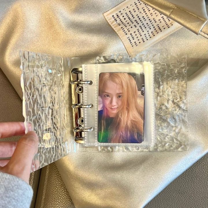 HUYAN Loose-leaf Acrylic Idol Photo Album Handbook Card Holder Idol ...