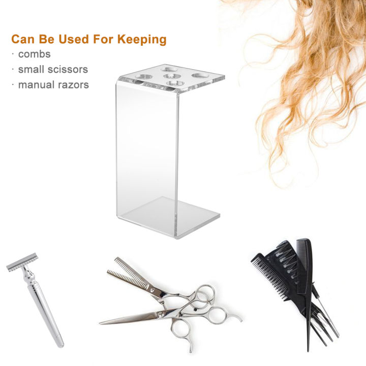 Professional Hair Scissor Comb Holder Salon Scissor Shear Rack ...