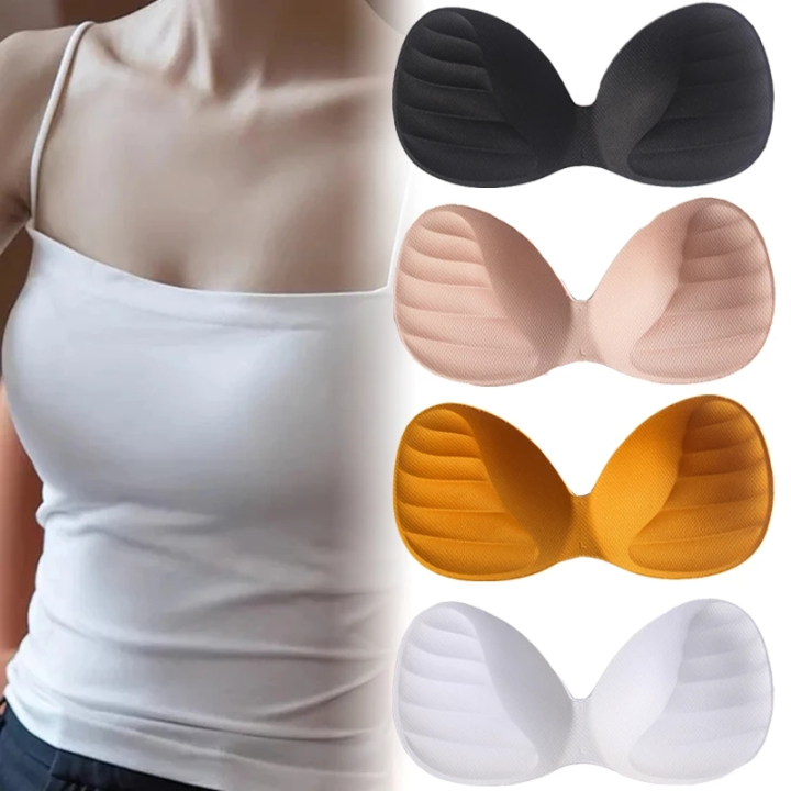 One Piece 3d Thicken Sponge Bra Pads Sexy Breast Insert Pads Push Up 4798