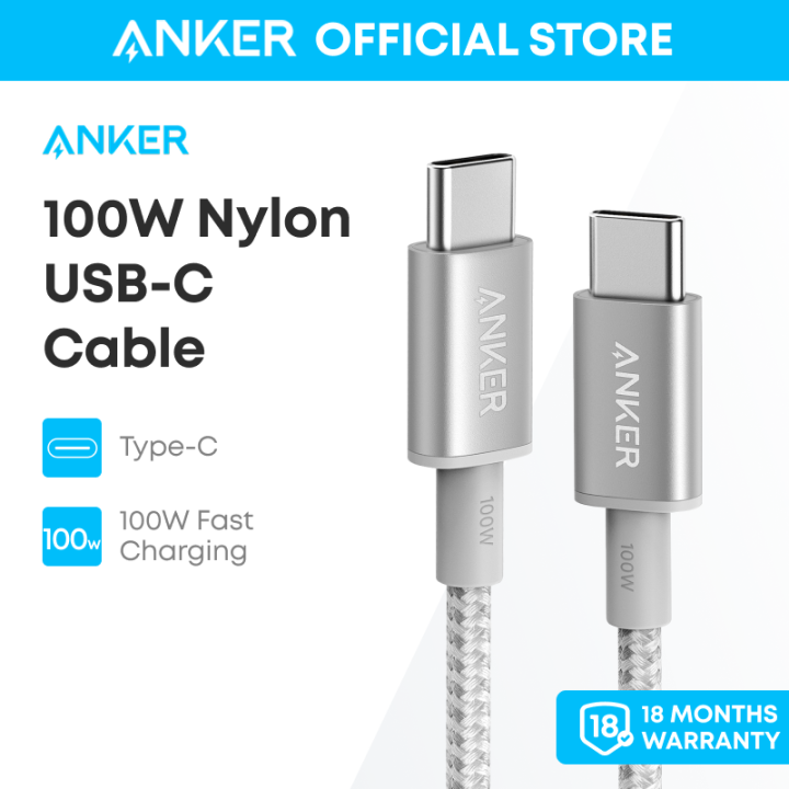 Anker Zolo PD 240W USB C to USB C Cable Braided and Dirt-Free Type C Fast Charging Cable, cáp ...