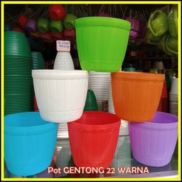 Pot Gentong Kayu ukuran 22 cm / Pot Gentong Kayu | Lazada Indonesia