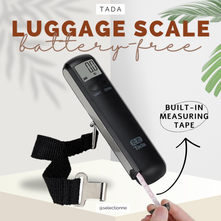 [TADA] Travel Luggage Scale Battery-Free Portable Digital Hanging Hand ...