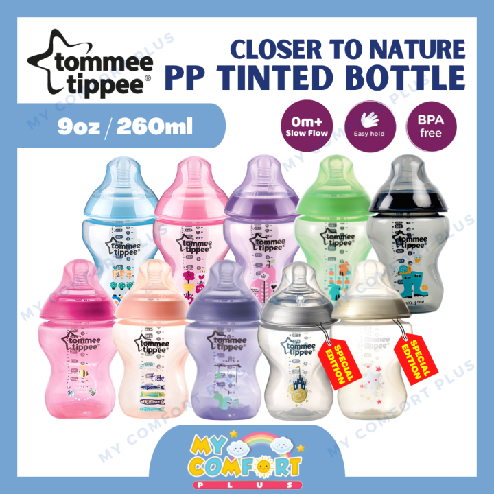 (Original) Tommee Tippee Closer to Nature PP Bottle 260ml / 9oz With Box Botol Susu | Lazada