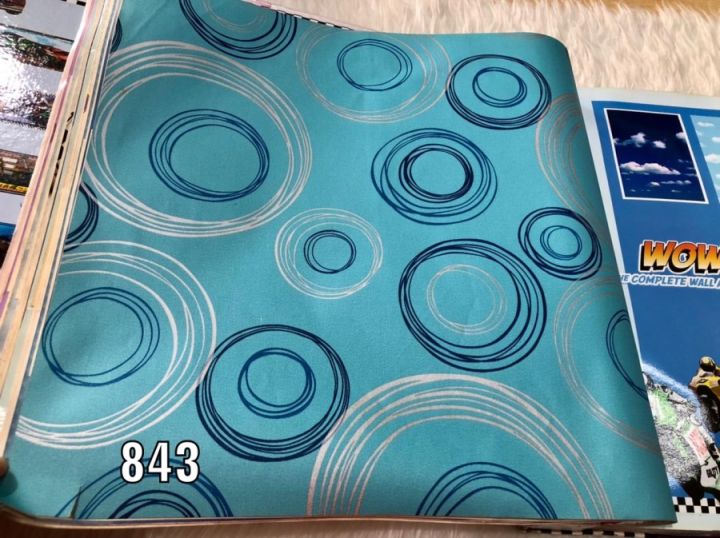 WALLPAPER DINDING MOTIF BULAT LINGKARAN MINIMALIS CEMARA W | Lazada ...