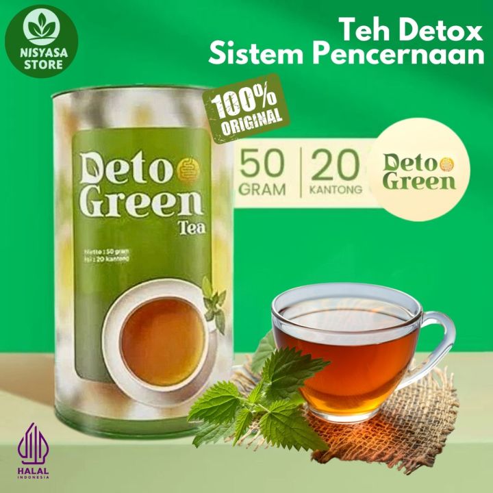 Detogreen Teh Herbal Detox Sistem Pencernaan 50 Gram | Lazada Indonesia